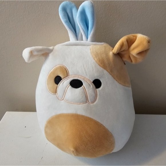 Squishmallows | Toys | Squishmallow Brock The Bulldog With Bunny Ears ...